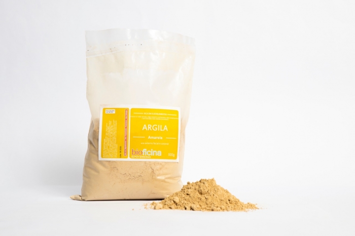 Argila marela 500gr - Bioficina Argilas